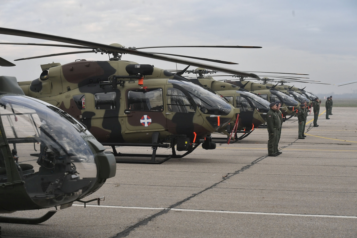 Serbia officially introduced its new helicopter fleet
