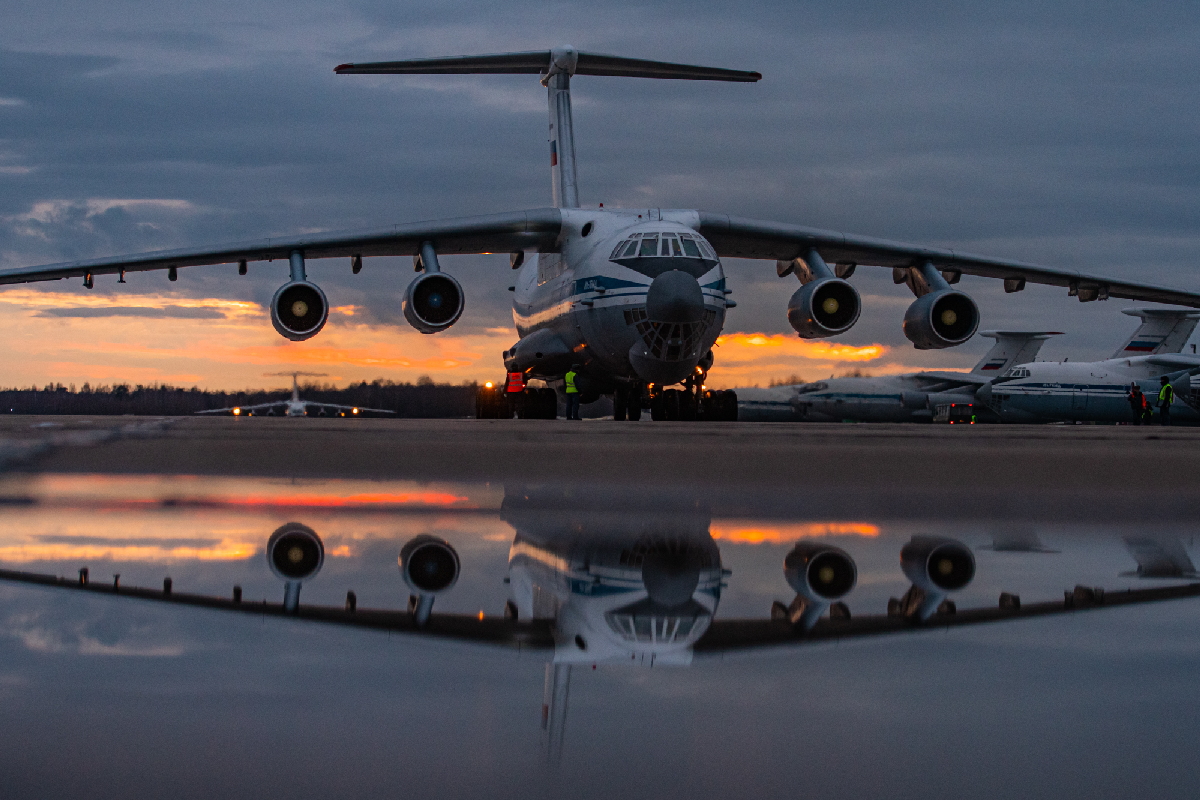 Combat exercise of Russian transport aviation
