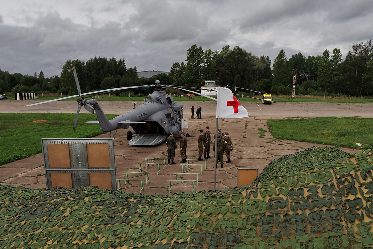 Close-up: Mi-8 medevac