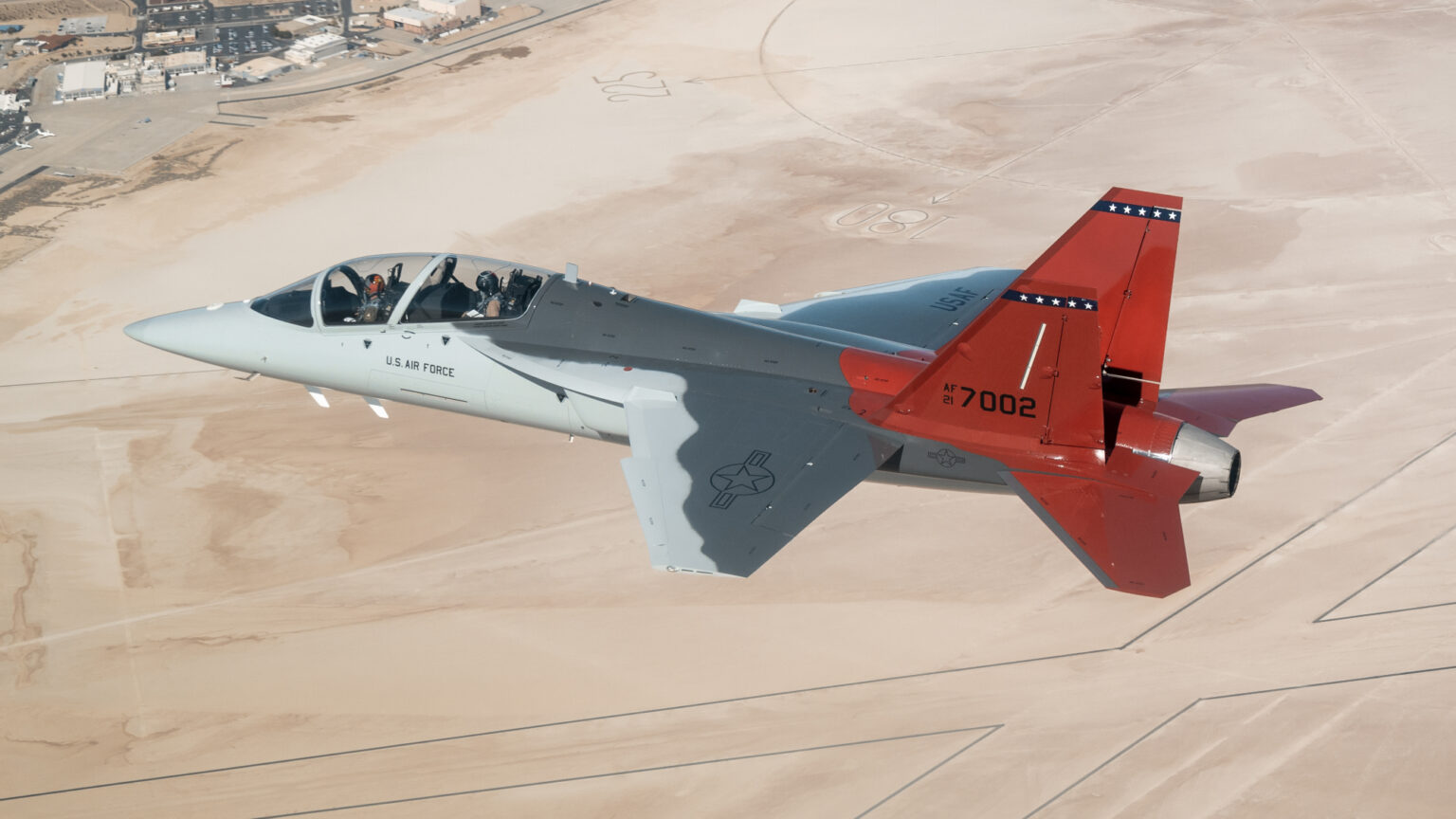 Red Hawk arrives at Edwards AFB for flight testing