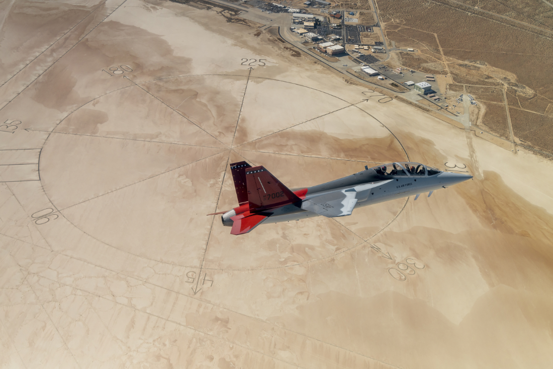 Red Hawk arrives at Edwards AFB for flight testing