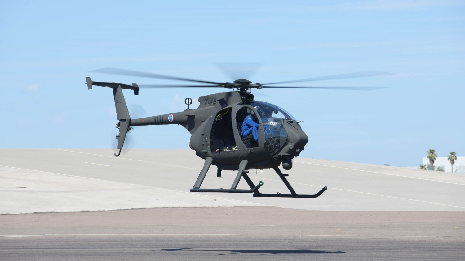 Maiden flight of the Thailand´s first AH-6 Little Bird