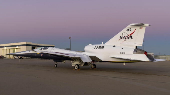 X-59 QueSST aircraft successfully completes its maiden flight