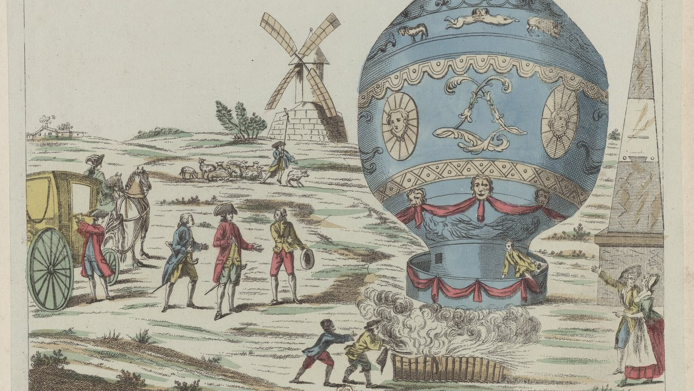 21 November 1783 – the first untethered manned flight in a Montgolfier ...